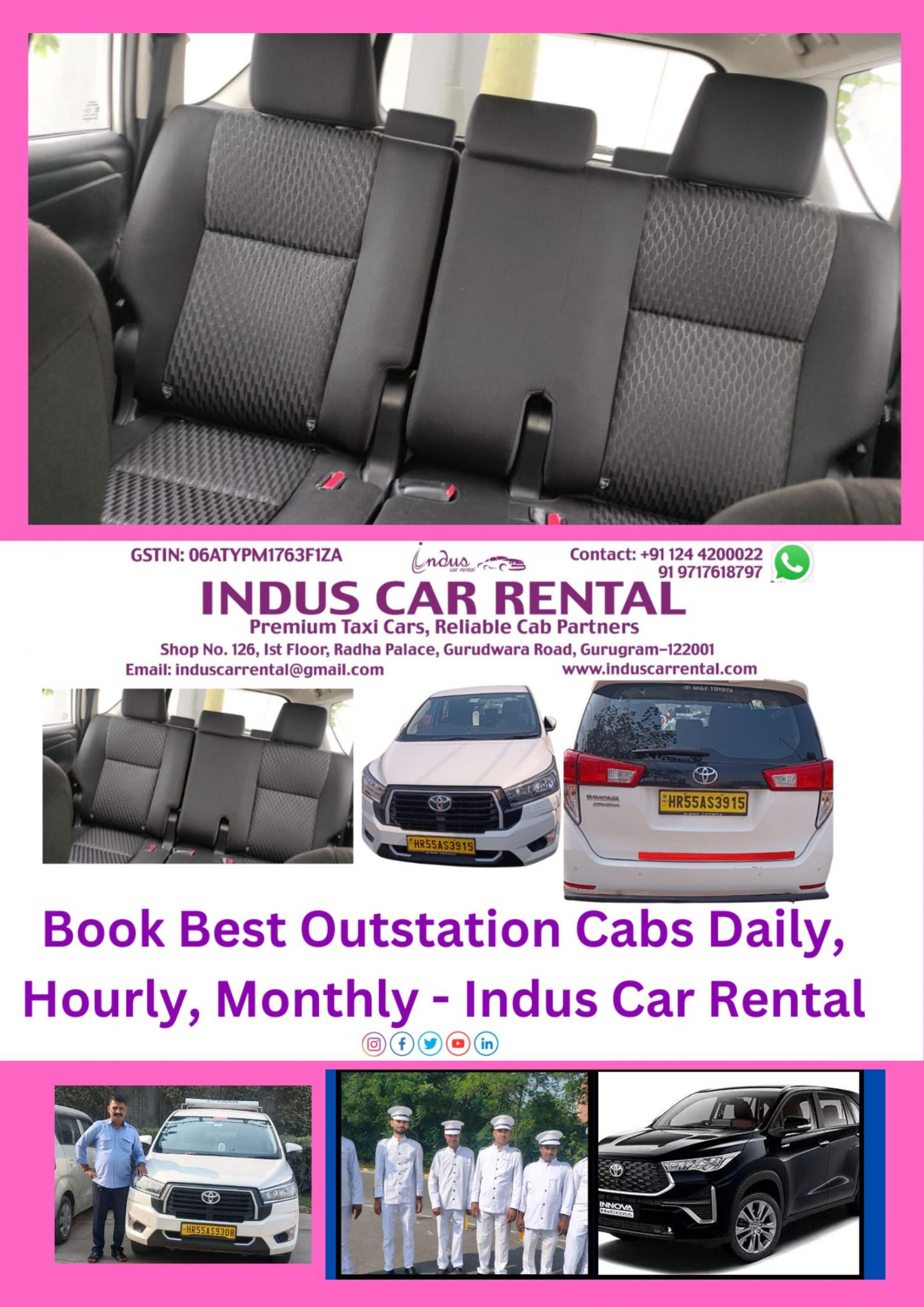 Explore Outstation Holiday Car Packages With Indus Car Rental | 01244200022